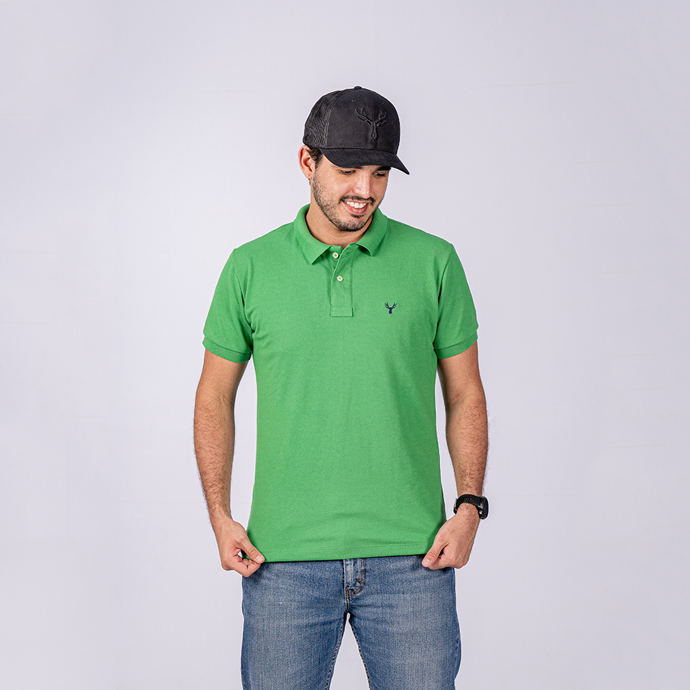 Camisa polo verde clara RAAT masculina | RAAT